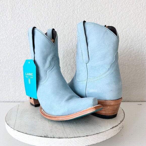 Lane boots | Shoes | New Lane Emma Jane Blue Cowboy Bootie Womens 95 ...
